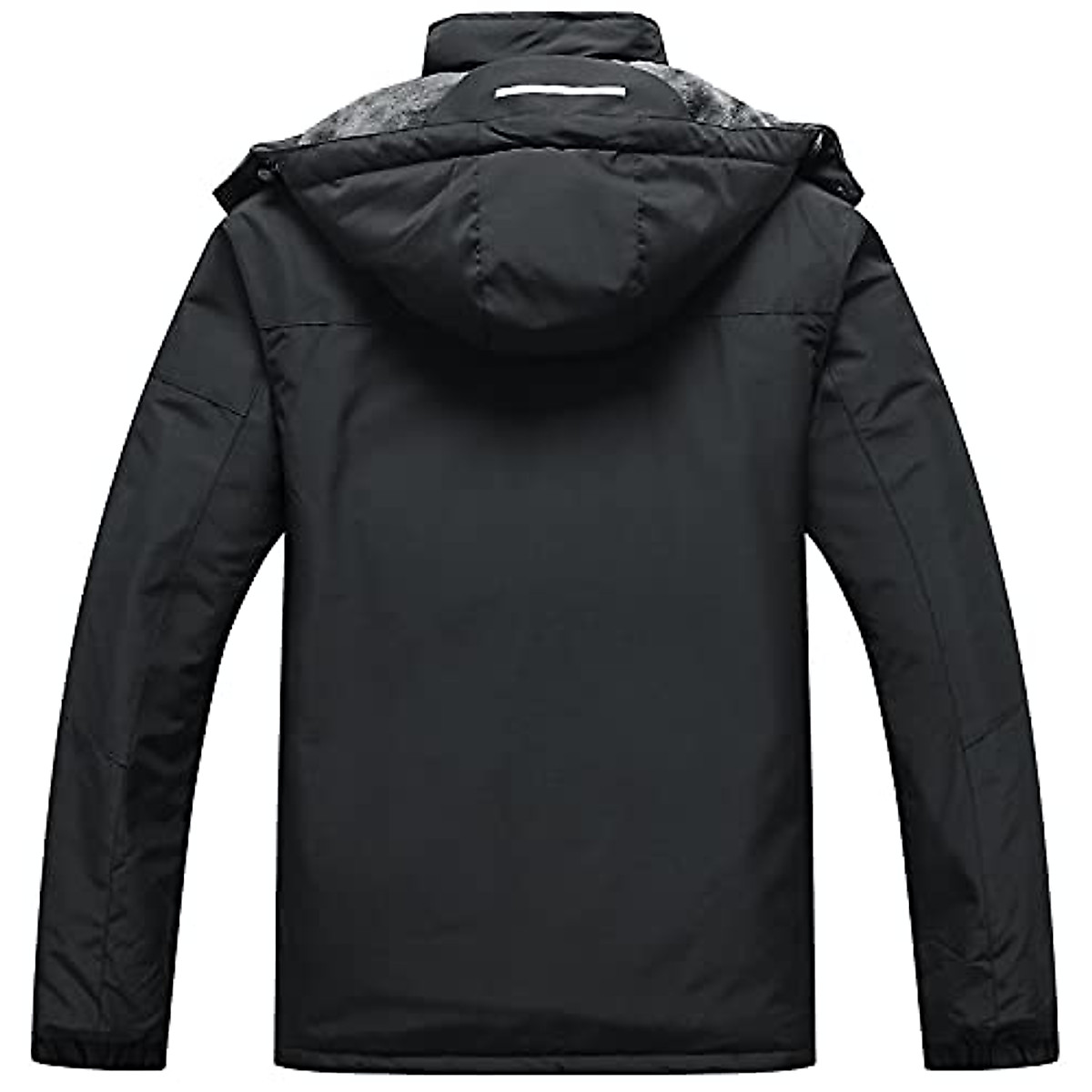 SUOKENI Men's Waterproof Ski Jacket Warm Winter Snow Coat Hooded Raincoat XX-Large