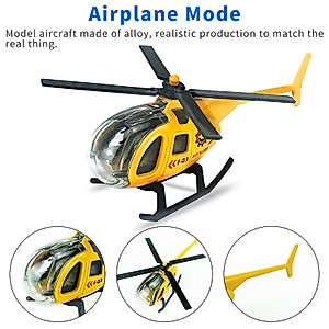 Tcvents Diecast Helicopters, 12 Pack Military Model Plane Helicopter Toy for Boys 3 4 5 6 7 Year Old, Airplane Vehicles Gift for Toddler Kids 3-8 Years Old Birthday Party Favors & Cake Toppers