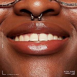 NYX PROFESSIONAL MAKEUP Butter Gloss Brown Sugar, Non-Sticky Lip Gloss - Caramelt (Medium Brown)