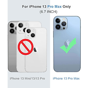 Dewfoam Design for iPhone 13 Pro Max Waterproof Case, Shockproof Dustproof Phone Case for iPhone 13 Pro Max with Screen Protector, Full Body Protective case for iPhone 13 Pro Max Cover 6.7'' (Black)