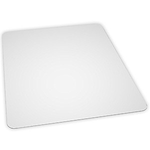 ES Robbins Natural Origin Rectangle Vinyl Chair Mat for Hard Floor, 46 by 60-Inch, Clear"