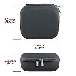 Linkidea Headphones Carrying Case Compatible with Skullcandy SLYR Pro, Sony PS5, Sennheiser PC373 Case, Replacement Protective Hard Shell Travel Bag with Cable, Charger Storage (Grey)