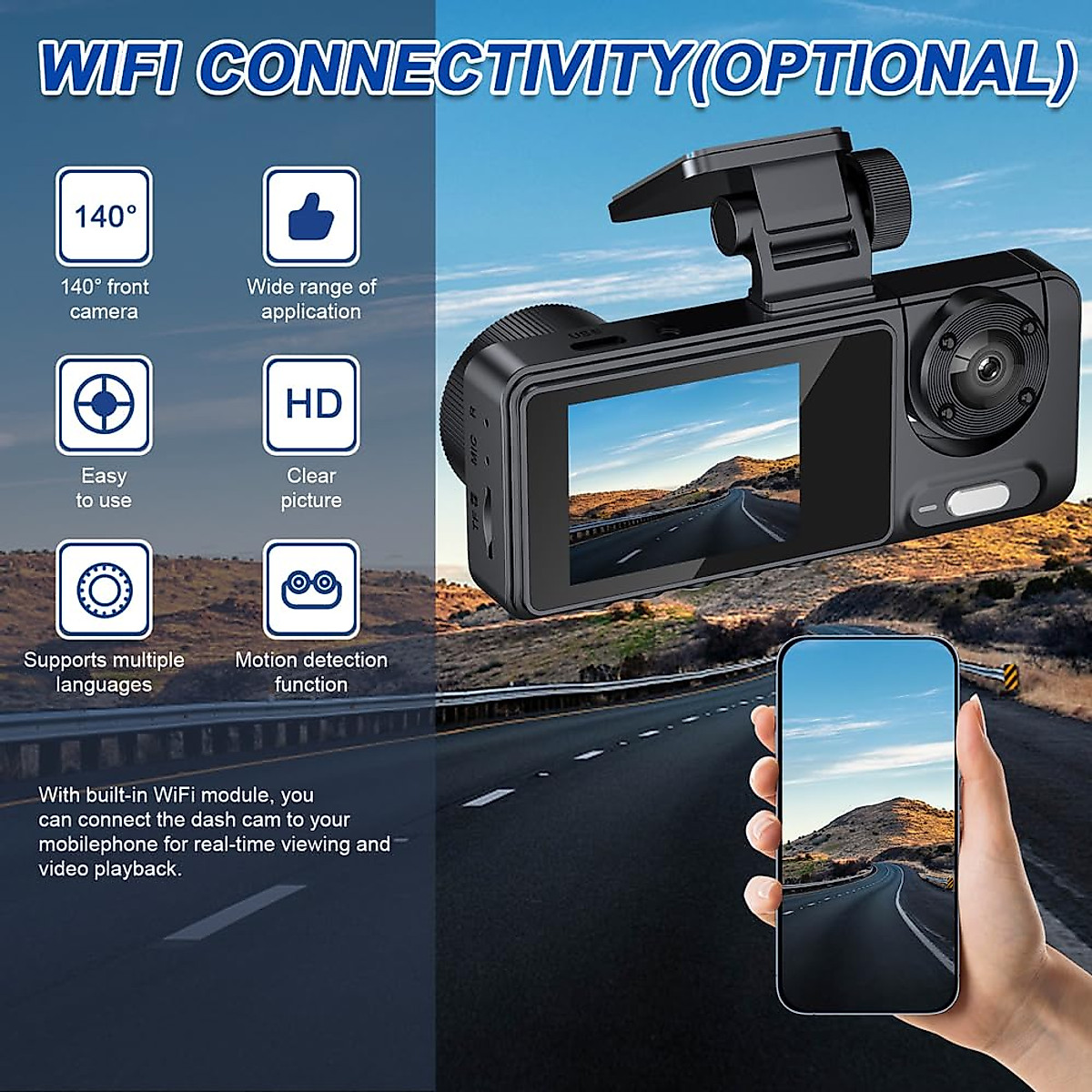 3 Cameras Dash Cam Multi-Language Clear Car Rearview Mirror Car Video Recording Camcorder Wide Angle Car Camera Recorder Auto ty Driving Recorder