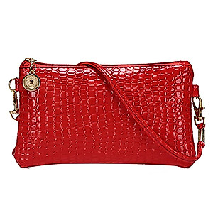 Faux Leather Clutch Wallet Purses Small Envelope Crossbody Bags for Women Shoulder Bag Handbags Phone Bag, Birthday Gifts Red