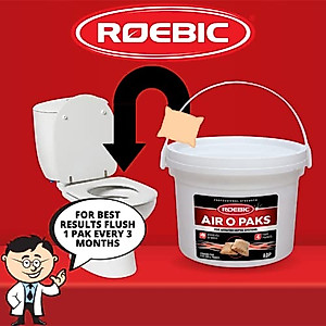 Roebic AOP Air-O-Paks for Aerated Septic Systems, Dissolves in Water to Degrade Grease, Proteins, Soaps and Chemicals, Contains Four 8-Ounce Packets, 8 Ounce