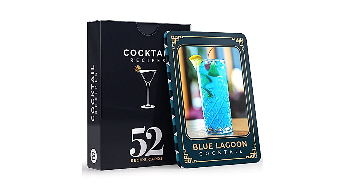 52 Cocktail & Mixed Drink Recipes Flash Cards - Easy Mixology Guide