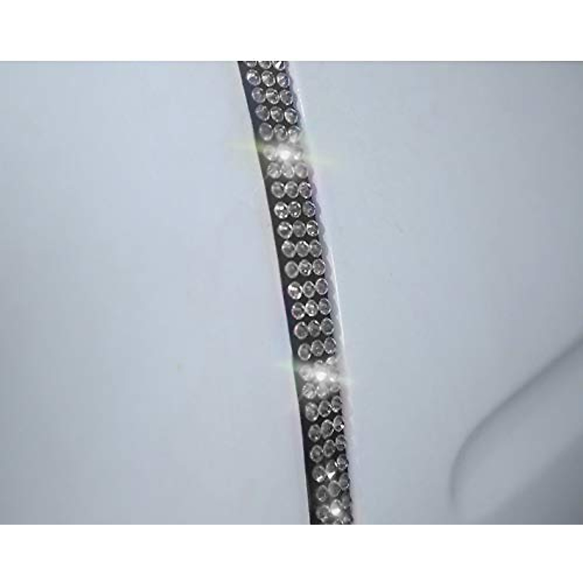 eing Door Edge Anti-Scratch Sticker Door Crash Bumper Crystal Bling Protection Tape Rubber Strip Car Door Protector/ Guard,90cm/35.4" Each One,4Pack/Set,White