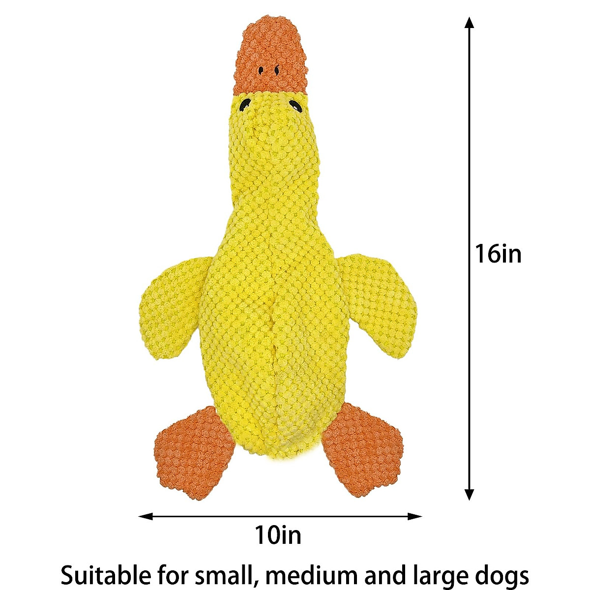 AIMETING No Stuffing Dog Toys 3 Pack, Squeaky Dog Toys for Large Dogs, Plush Toys for Aggressive Chewers Small Medium Large Breeds, Puppy Chew Toys for Teething (Pineapple Plaid)