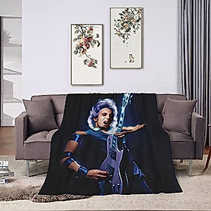 Mick Ronson Throw Blanket Super Soft Flannel Fleece Blankets for Home Bed Sofa 60"x50"