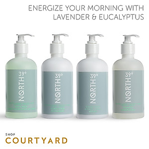 39° North Conditioner - Eucalyptus & Lavender Scent - Featured in Courtyard by Marriott and Residence Inn Hotels - Cleansing & Moisturizing - All Natural Conditioner - 8.5oz