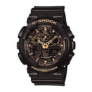Casio Men's GA-100CF-1A9CR G-Shock Camouflage Watch with Black Resin Band