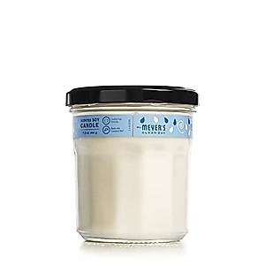 Mrs. Meyer's Scented Soy Aromatherapy Candle, 35 Hour Burn Time, Made with Soy Wax and Essential Oils, Rain Water, 7.2 oz