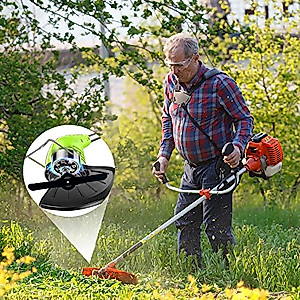 Fifchall [90 Pieces] String Trimmer Head Blades Replace Plastic, Lawn Mower Trimmer Blades Replacement Weed Wacker Head Blades for Cordless Grass Trimmer/Trimmers Edgers Black