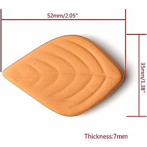 Junfamilee 1 Pc Brown Sugar Keeper Saver for Keeping Moist Fresh Reusable Leaf Clay Keep Conditioning Humidity Kitchen Gadgets Storage Containers Sets Food Containers（52 * 35mm）