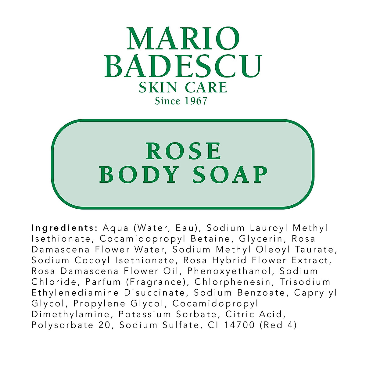 Mario Badescu Rose Body Soap | For a Pampered, Refreshed, and Hydrated Skin | Scented with the Sweetest Hint of Floral | Shower Gel for Daily Use | 8 fl. oz.