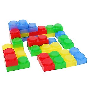 TickiT 9214 Silishapes Soft Bricks (Pack of 24)