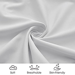 David's Kids 3 Pack Bassinet Sheets, Ultra Soft Silky Breathable Cradle Sheets for Boys Girls Neutral，Univeral Fit for Most Cradle and Bassinet Mattress, White & Light Grey & Pink