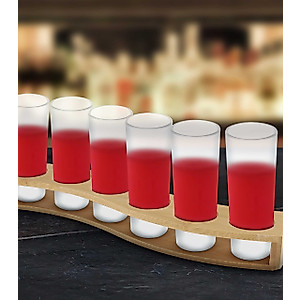 DISCOUNT PROMOS 10 Frosted Shooter Shot Glasses Set, 2 oz. - Barware, Velvet - Frosted