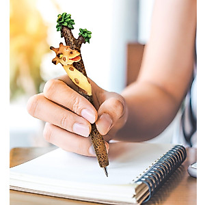 Puzzled CUTE GIRAFFE Planet Pens Resin Ballpoint Writing pen - Zoo Animals/Animals Collection - 6 INCH - Affordable Gift For Kids and Adults - Item #3692