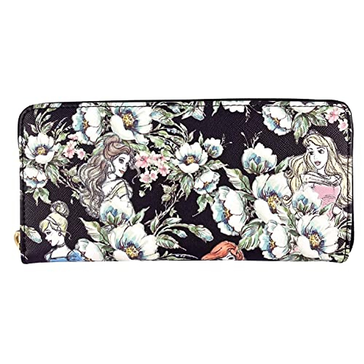 Loungefly Disney Princesses Floral Zip Around Wallet