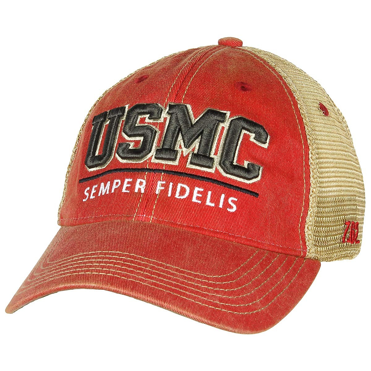 7.62 Design USMC 'Semper Fidelis' Vintage Trucker Hat Red
