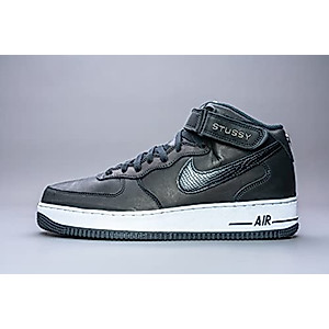 Nike Mens Air Force 1 Mid DJ7840 001 Stussy - Black - Size 8