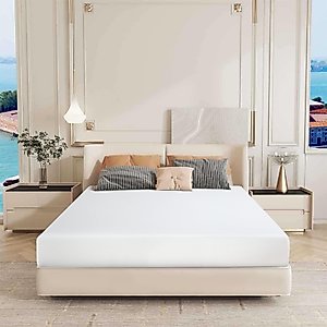 Queen Mattress, 8 Inch Gel Memory Foam Mattress for Cool Sleep & Pressure Relief, Medium Firm RV Daybed Mattress for Kid Adults, Bed-in-a-Box, CertiPUR-US Certified