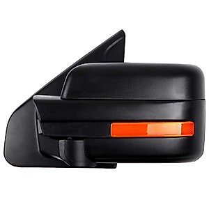 cciyu Tow Mirrors, Car Mirrors,Towing Mirrors Fit for 2004-2014 for F-150 with 1 Pair Power Heated Manual Folding Turn Signal Lights Back Reflector