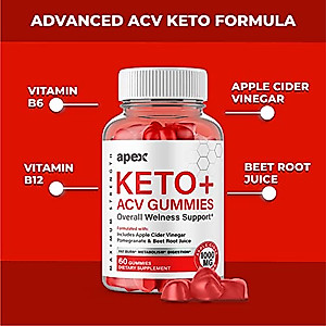 (2 Pack) Apex Keto Gummies Apex Keto ACV Gummies Advanced Formula Apex Keto Apple Cider Vinegar Gummies Gummy ss (120 Gummies)