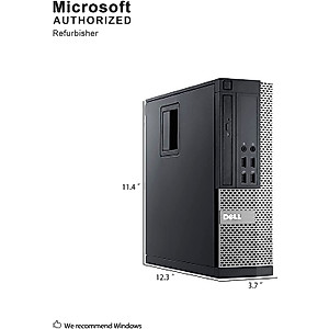 Dell Optiplex 7010 Business Desktop Computer (Intel Quad Core i5 up to 3.6GHz Processor), 8GB DDR3 RAM, 2TB HDD, USB 3.0, DVD, Windows 10 Professional (Renewed)