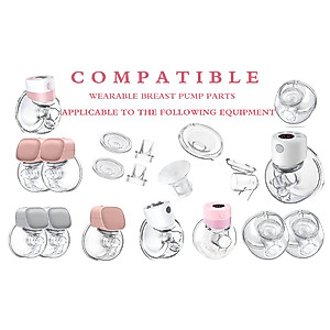 NAGRAN Flange Insert 19mm Parts,Suitable for S9/S12/S9Pro/S12pro,Wearable Breast Pump Parts Replace,Milk Collector 24mm Universal (19mm)