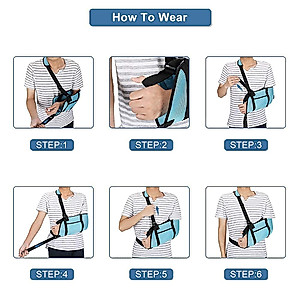 Arm Sling for Children, Kids Arm Support with Waistband Under 6 Years Old Shoulder Immobilizer and Storage Pockets for Toddler Broken Arm, Elbow, Wrist Support and Injury Recovery Arm Sling for Shoulder Injury