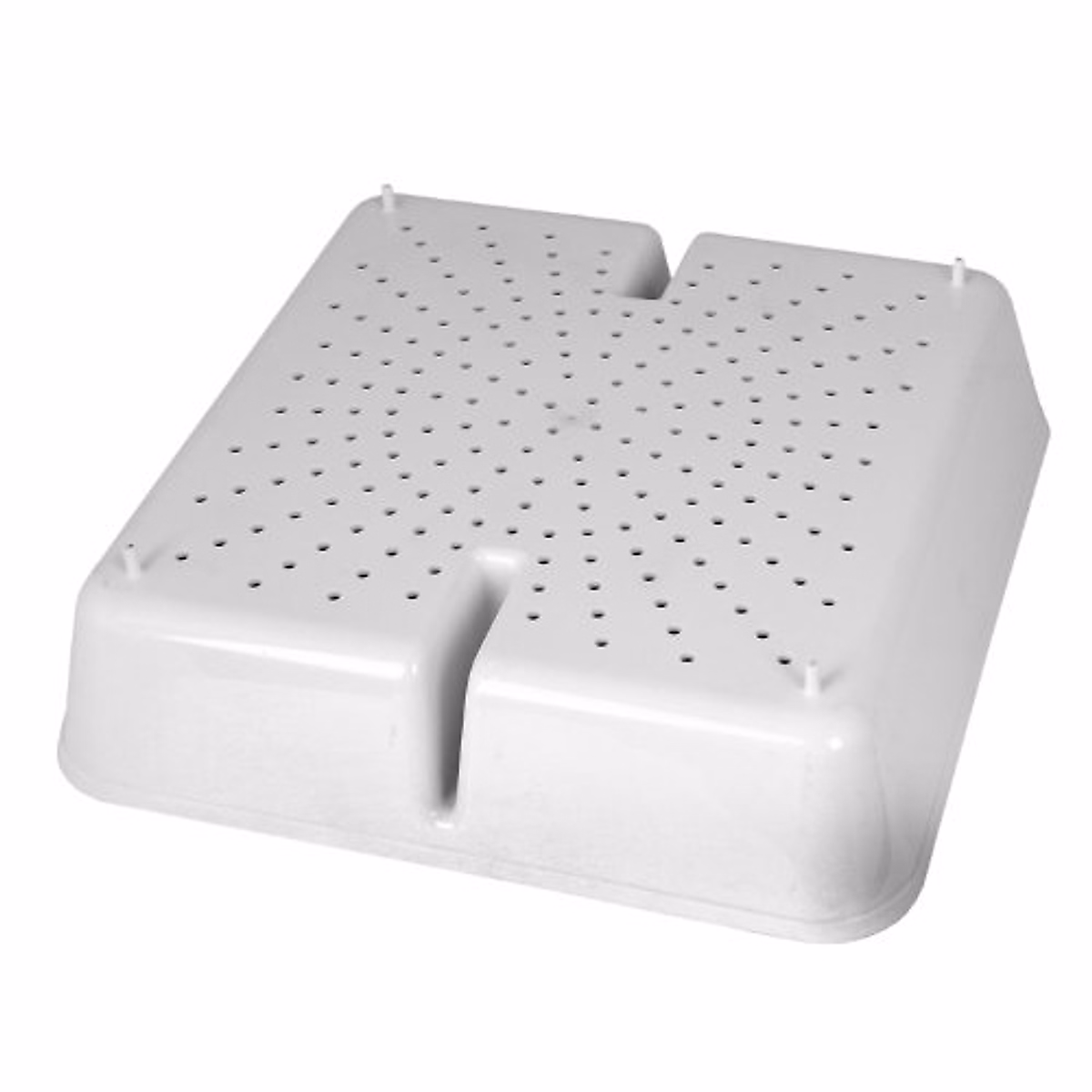 Excellante Floor Drain Strainer, Abs, 8-1/2-Inch by 8-1/2-Inch by 2-1/4-Inch