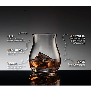 GLENCAIRN RIBBON THISTLE, WHISKY CANADIAN MIXER TASTING GLASS