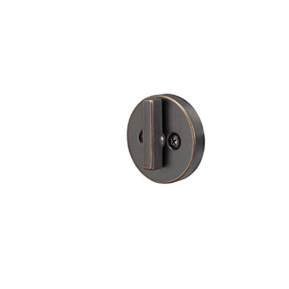 Yale Home 4881K19FR Flat Round Single Cylinder, Oil Rubbed Bronze Deadbolt