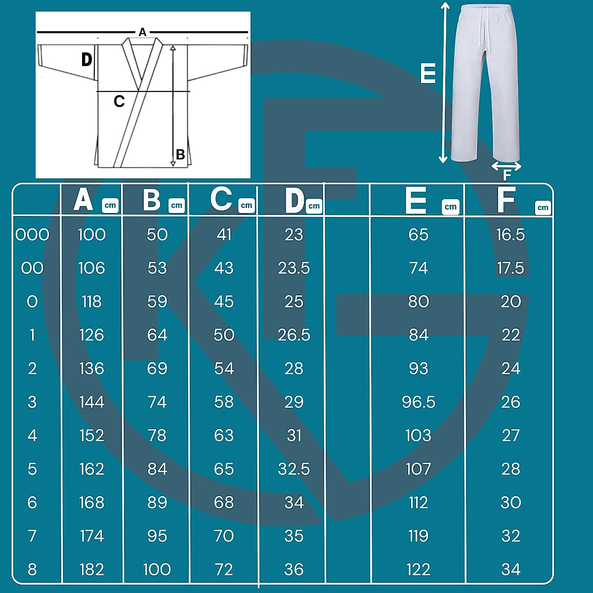 Knockout Fight Gear Karate Gi Kids & Adults Medium Weight Martial Arts Uniform Student Karate Gear With Free White Belt (White, 00 (3'9"-4'/50 lbs))