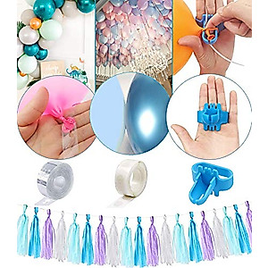 120 Pcs Frozen 2 Birthday Party Supplies, Winter Wonderland Balloons Thanksgiving Christmas New Year Party Decorations - Birthday 2nd 3rd 4th 5th Decor Includes Balloons, Banner, Paper Tassel