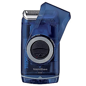 Braun Mobile Pocket Shaver M60 Red, 3.2 Ounce
