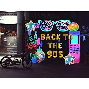 JeVenis Back to the 90s Birthday Party Balloon Banner, 90s Themed Decorations, 1 Count