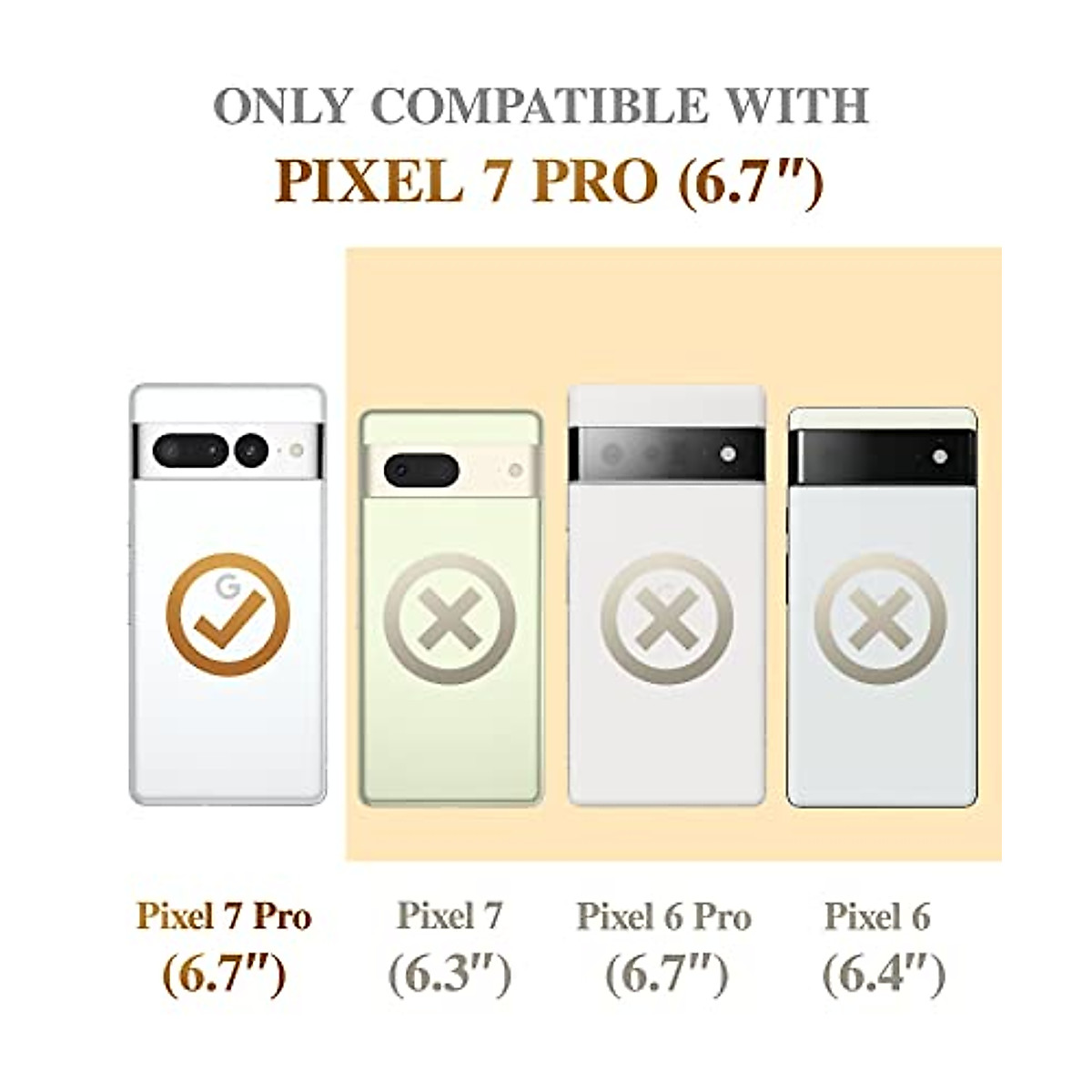 GVIEWIN Google Pixel 7 Pro 6.7" Case, Stylish Marble Pattern TPU Slim Shockproof Protective Cover - Drift Sand/Brown