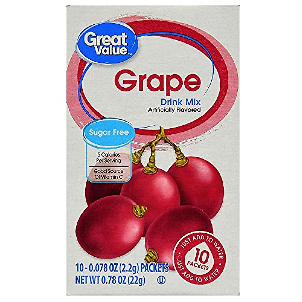 Great Value: Grape Drink Mix, .78 Oz (Pack of 6)