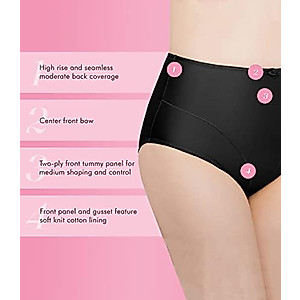 Exquisite Form Control Top Basic Slimming Body Shaper Panties, Medium Control, 2-Pack #51070402A