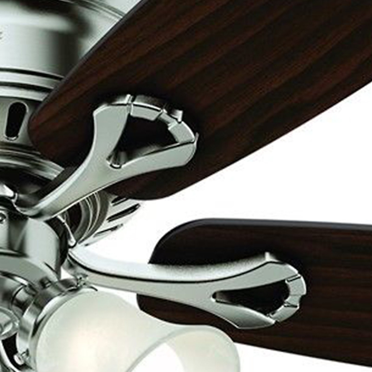 Hunter Fan 52 inch Casual Brushed Nickel Finish Indoor Ceiling Fan with LED Light Kit and Pull Chain (Renewed)