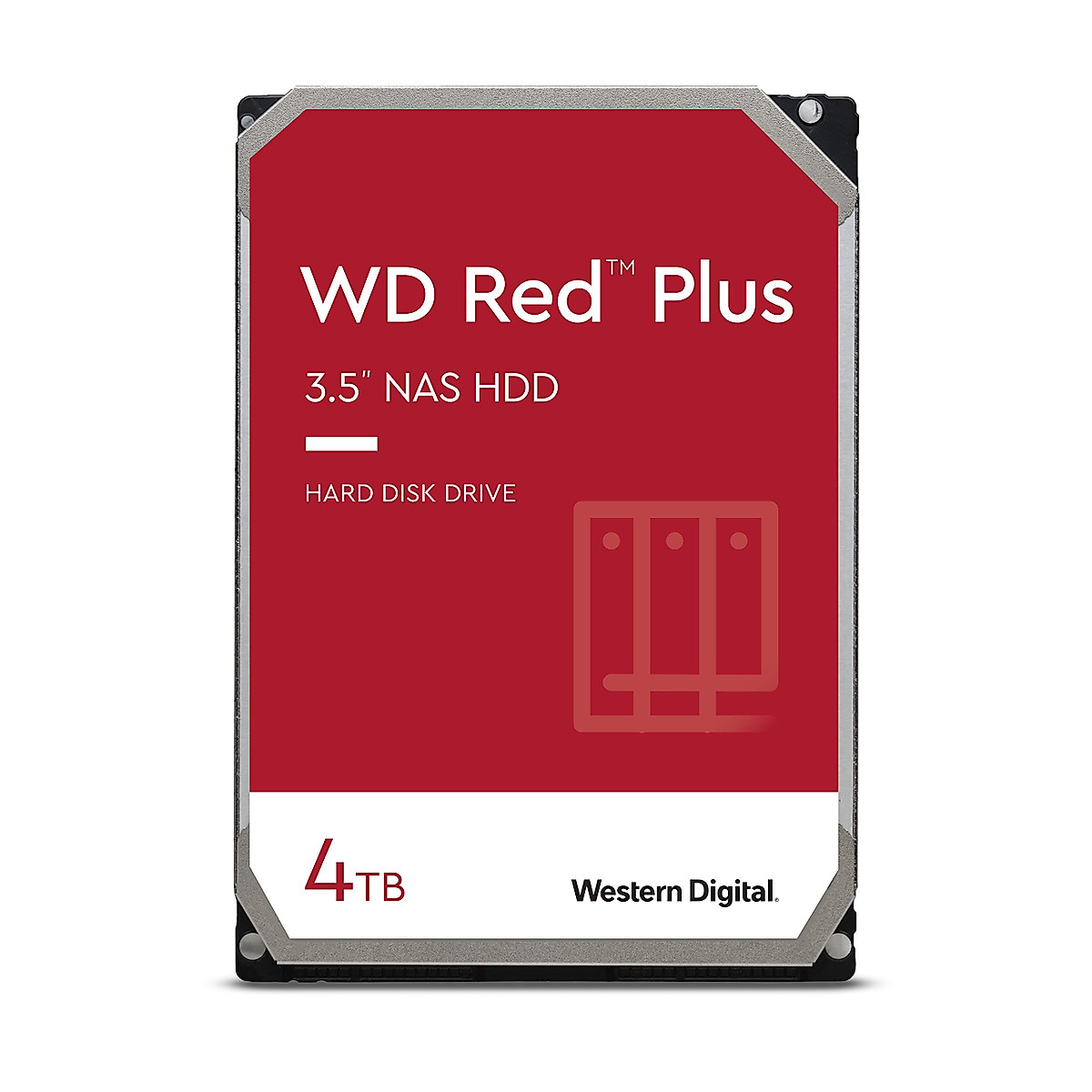 Western Digital 4TB WD Red Plus NAS Internal Hard Drive HDD - 5400 RPM, SATA 6 Gb/s, CMR, 128 MB Cache, 3.5" -WD40EFZX (Renewed)