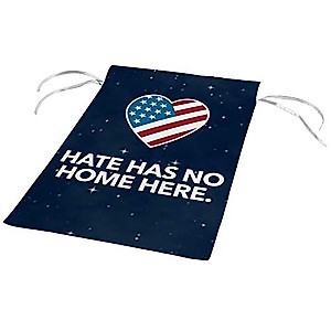 Hate Has No Home Here - Garden Flag Yard Banner Double Sided 12.5 x 18 Inches