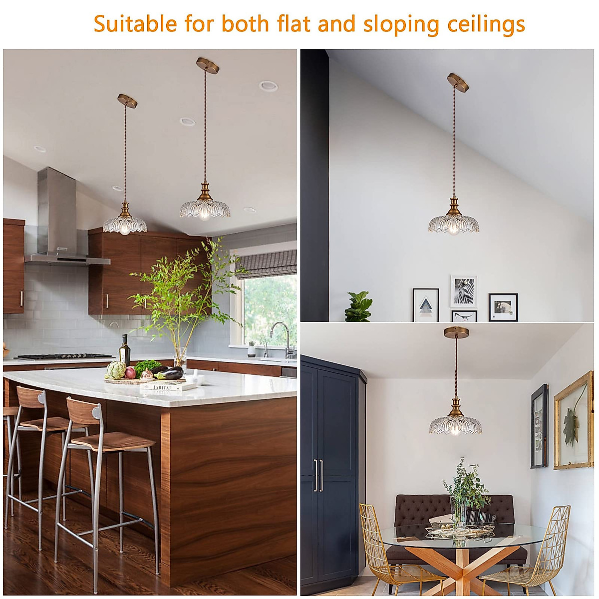 HDDFL Pendant Lights Fixture Modern Pendant Lighting Fixtures Hanging Lamp for Kitchen Island Bedroom Living Room Coffee Shop Corridor