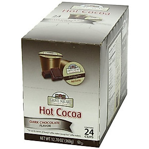 Grove Square Hot Cocoa Pods, Dark Chocolate, Single Serve (Pack of 24) (Packaging May Vary)