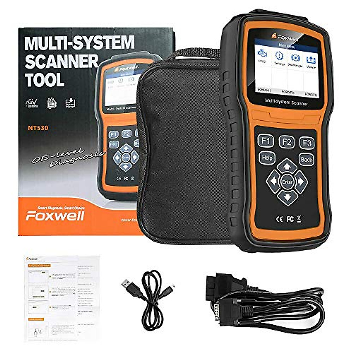 FOXWELL NT530 for Mercedes Benz Sprinter Multi-System OBD2 Diagnostic Scanner Read Erase Error Codes
