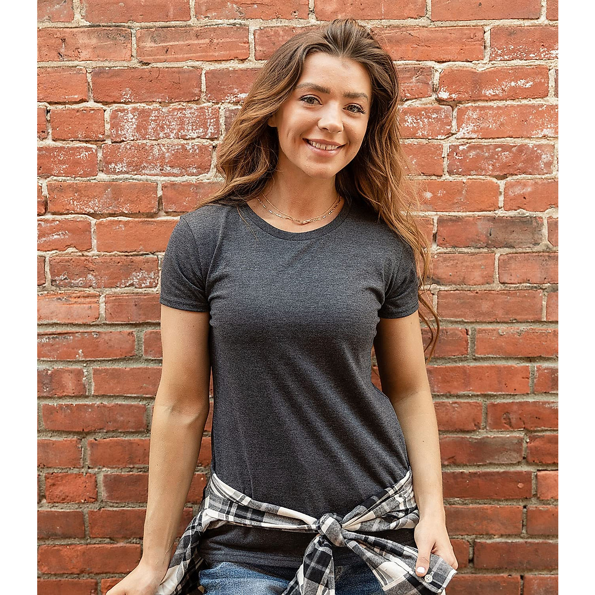 Instant Message - Flowers in Mason Jar - Women's Short Sleeve Graphic T-Shirt - Size Large