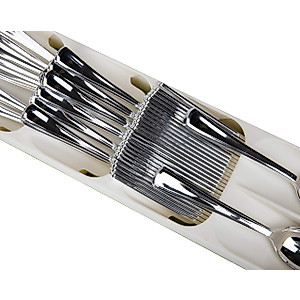 Mind Reader Utensil Storage, Set of 2, White